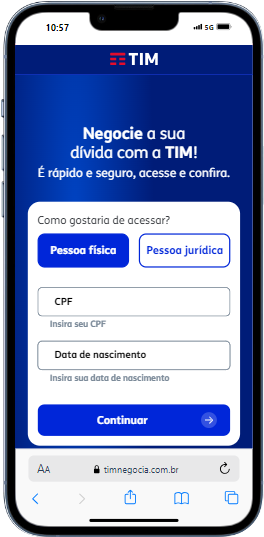Use o TIM Negocia para pagar suas dívidas e limpe seu nome!